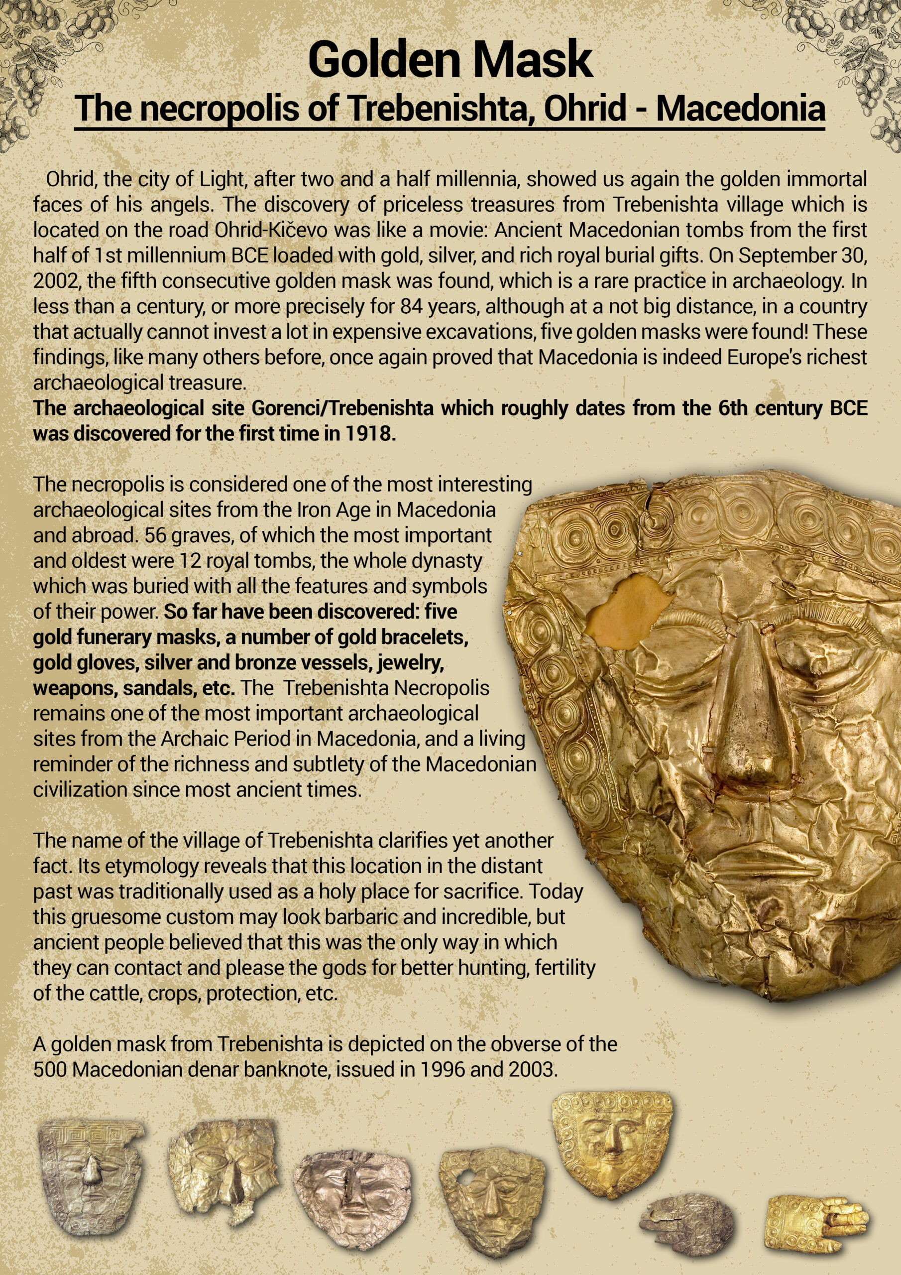 Golden Mask of Trebenishta - S&S Winery Ohrid